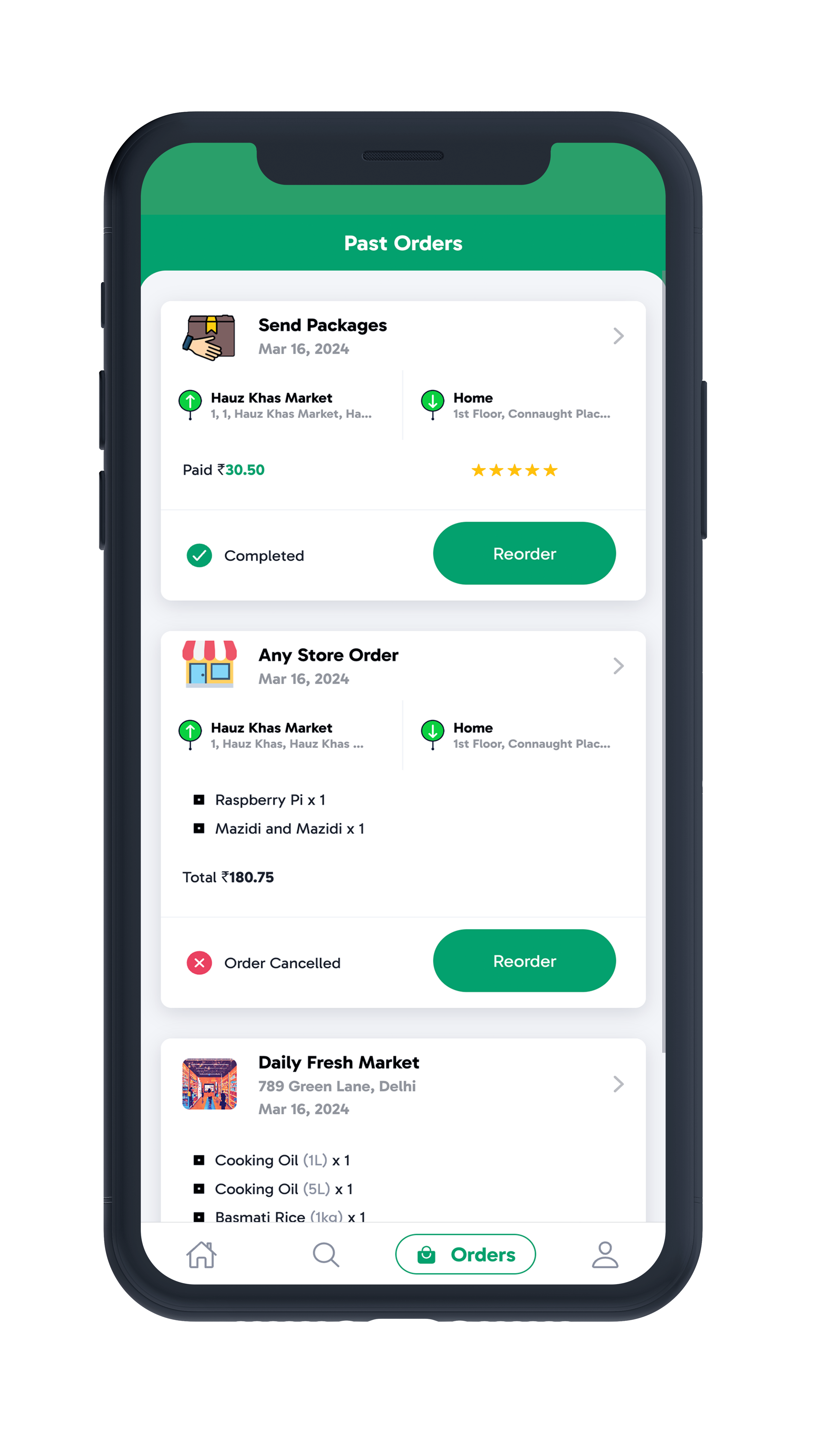 Ionic 8+ Dunzo Clone App UI (All-in-One Delivery App) by technyks | CodeCanyon